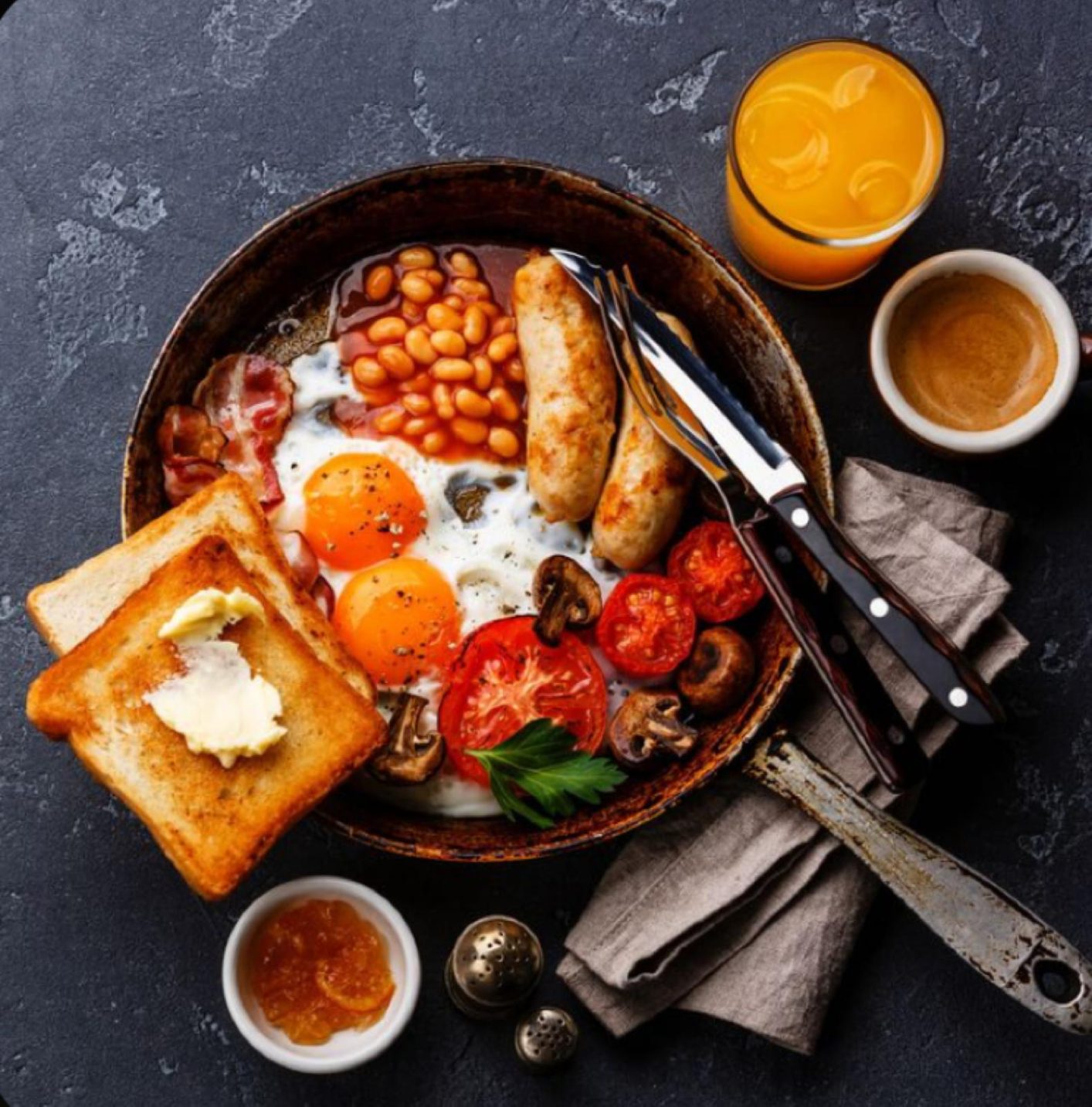 Full English breakfast - JB Burgers